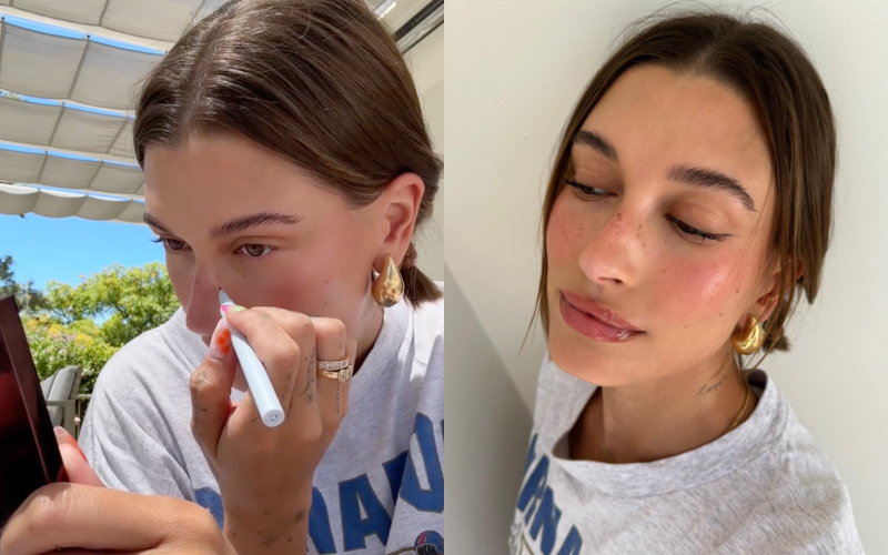 Tik Tok超夯仿妝熱潮！Hailey Bieber夏季透明感草莓妝「這樣畫」