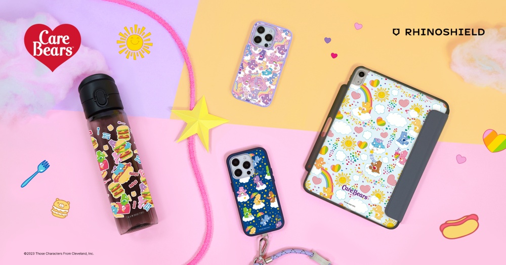 每一款都超Q！RHINOSHIELD 犀牛盾 x Care Bears 聯名可愛登場