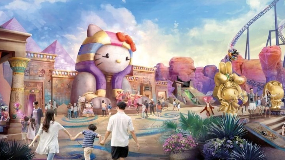 Kitty粉絲的天堂！全球首座「HELLO KITTY主題樂園度假村」2024年開幕！園區「人面獅身Kitty」太夢幻～ | beanfun!