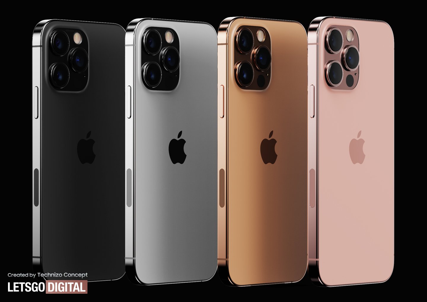 草莓奶昔粉超爆萌！iPhone13最終色預測曝光「玫瑰粉、蜜桃橘、午夜灰、消光霧面黑」4色！最大容量升級至1TB！