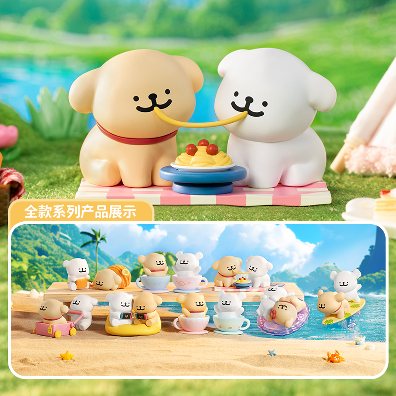 全網爆紅小狗！7-11最新「線條小狗連連盲盒」一起打switch可愛爆