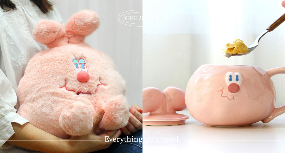 7-11開賣粉萌KINGJUN周邊！超Q蠢兔玩偶面紙套 點心杯 BT吊飾包